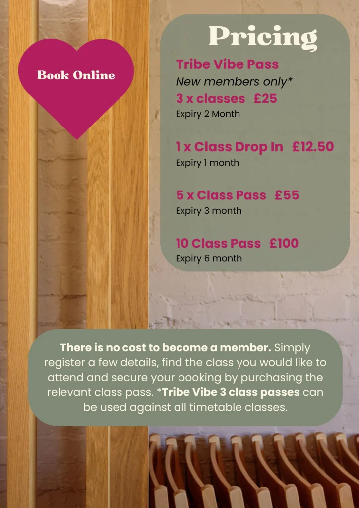 Class Pricing – Tribe Headingley